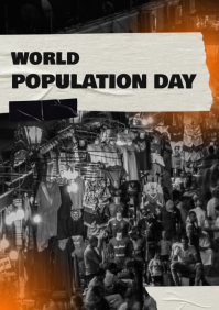 World Population Day A4 Template | PosterMyWall