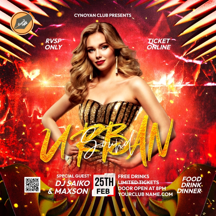 Copy of Urban Sound Party | PosterMyWall