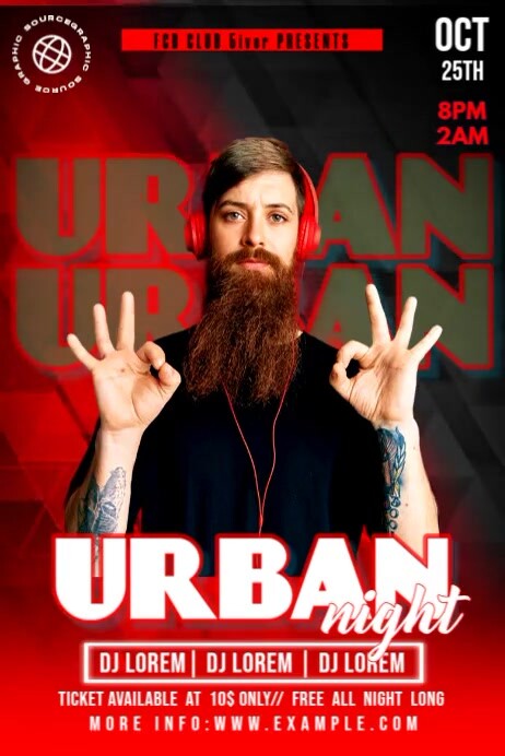 Copy of Urban Street Night | PosterMyWall