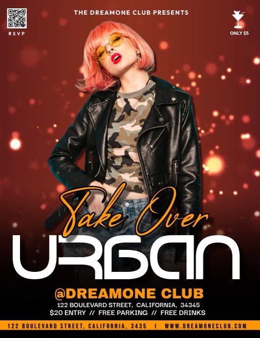 Urban Take Over Party Template | PosterMyWall