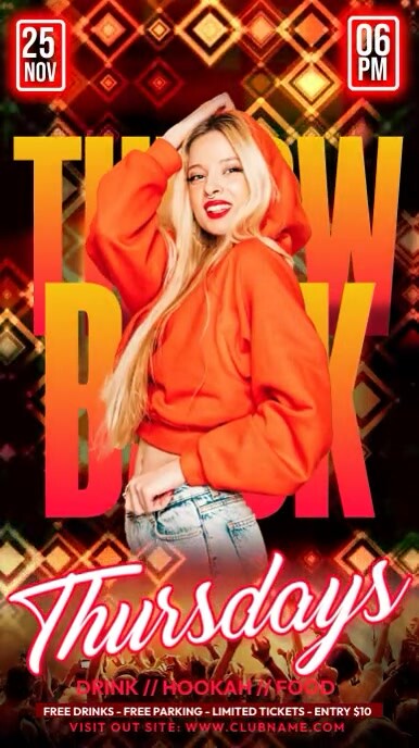 Plantilla de Urban Throwback Party | PosterMyWall