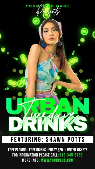 Plantilla de Urban Tuesday Drinks | PosterMyWall