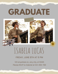 Yellow Urban Graduation Party Invitation Template | PosterMyWall