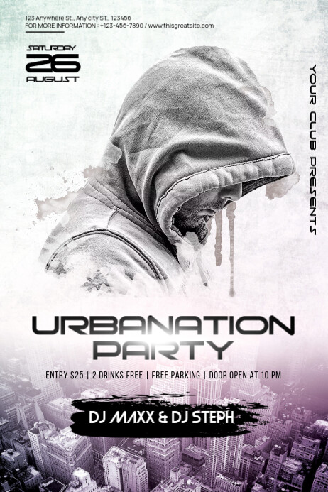Urbanation Party Template | PosterMyWall