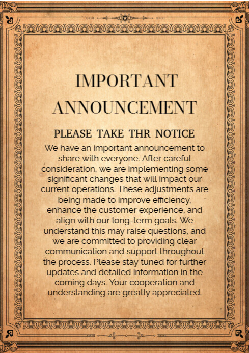 Urgent update Template | PosterMyWall