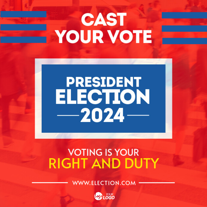 US Election Post 2024 Template | PosterMyWall
