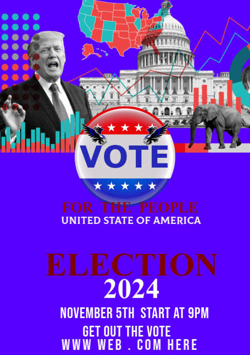 Copy of Us General Election Day A5 | PosterMyWall