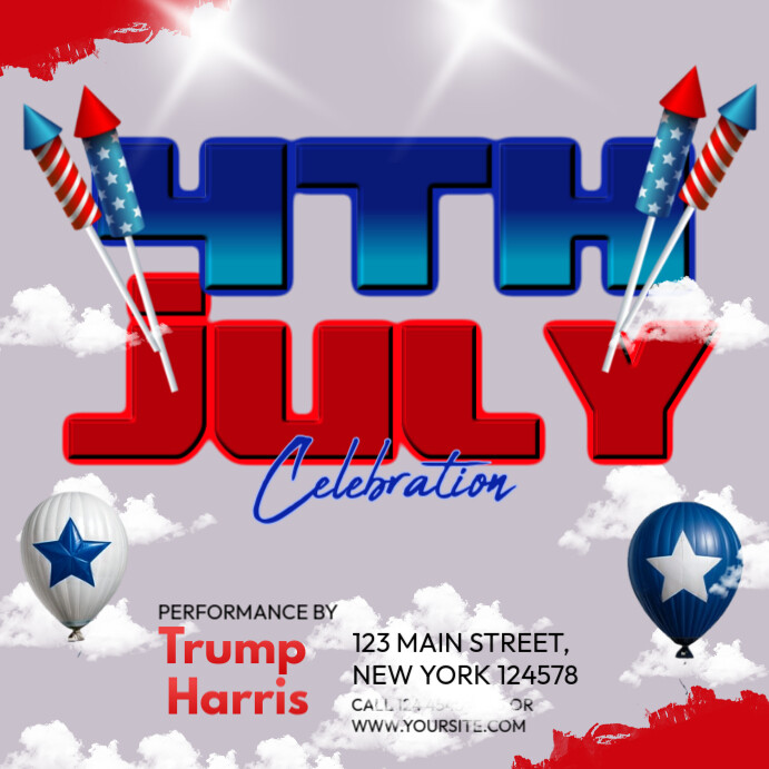 US Independence Day Post Template | PosterMyWall