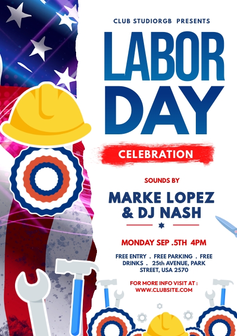 Copy of Us Labor Day Celebration Party flyer | PosterMyWall