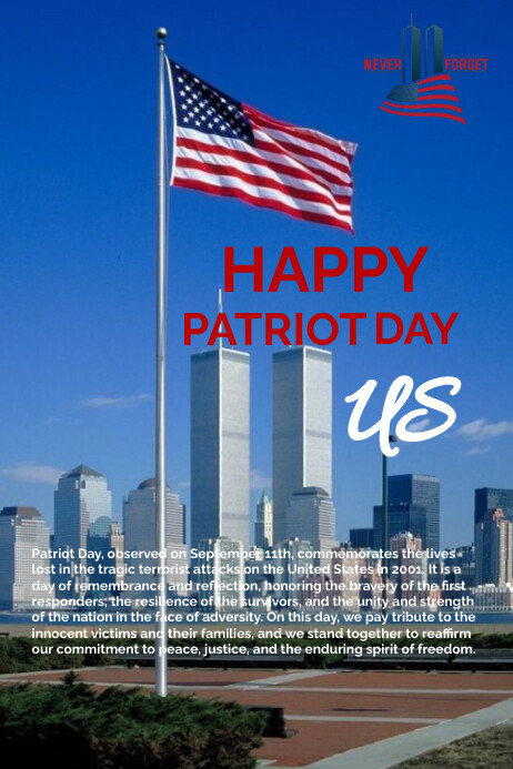 US Patriot day Template | PosterMyWall