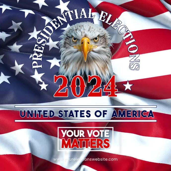 US President Elections 2024 Ad Social Media Template | PosterMyWall