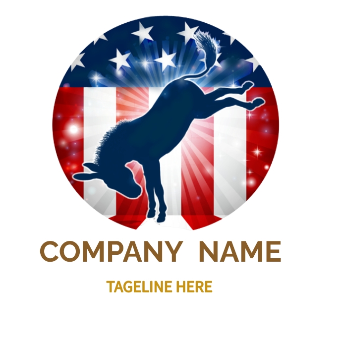 usa donkey dance logo Template | PosterMyWall
