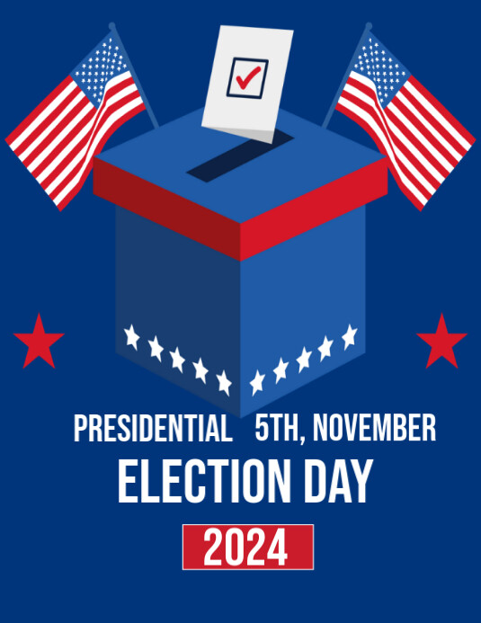 USA Election day Flyer Template 2024 | PosterMyWall