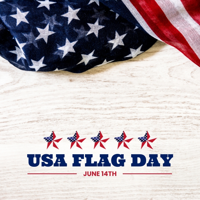USA Flag day Template | PosterMyWall