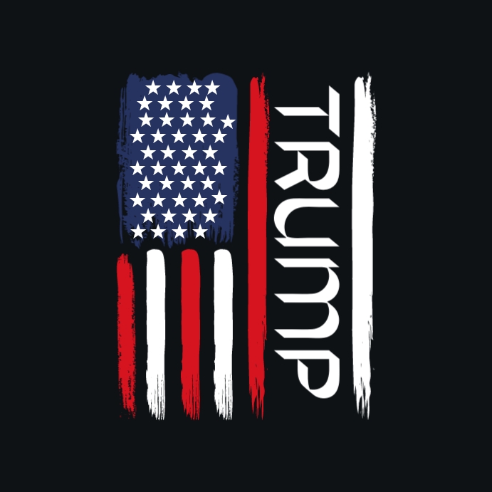 USA Flag Trump Template | PosterMyWall