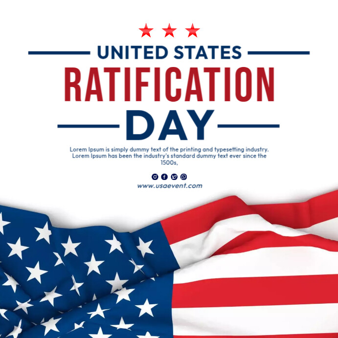 Copy of USA Ratification Day | PosterMyWall