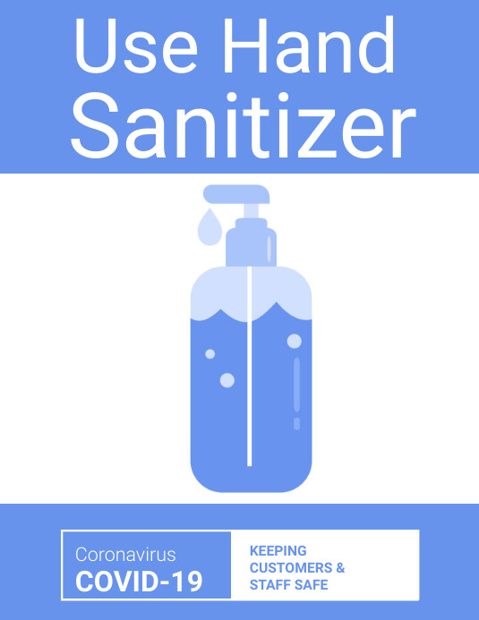Use hand sanitizer Template | PosterMyWall