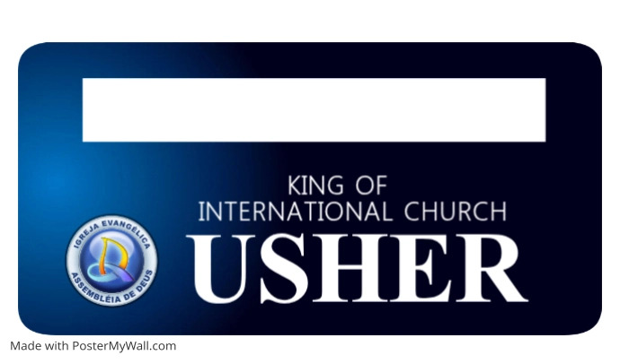 Copy of Usher Name tag | PosterMyWall
