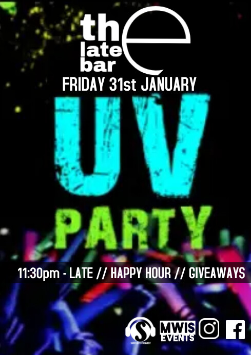 uv pRTY Template | PosterMyWall