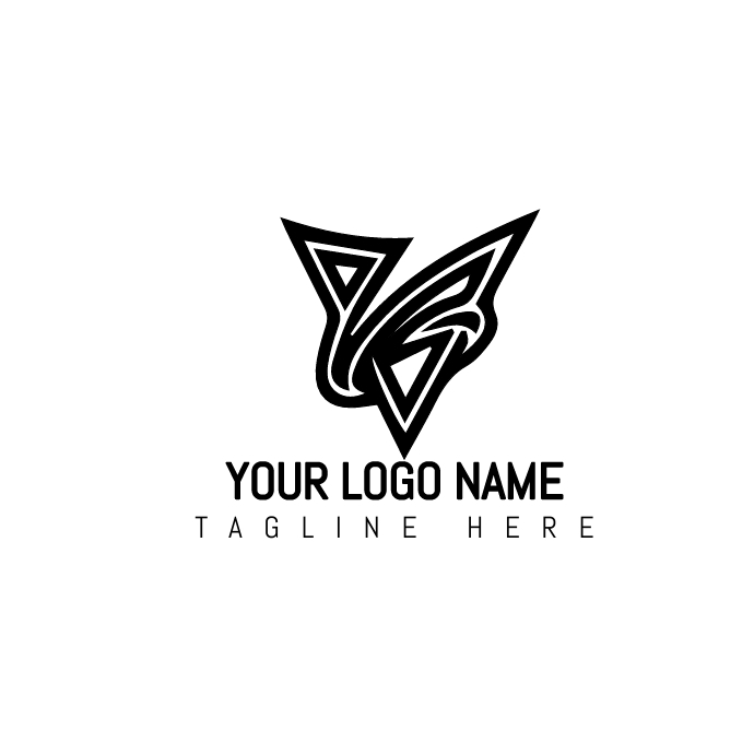 V logo design| Company logo Template | PosterMyWall