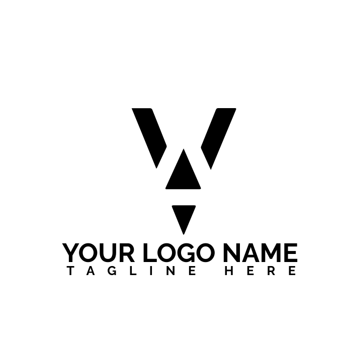 V logo design| Company logo Template | PosterMyWall