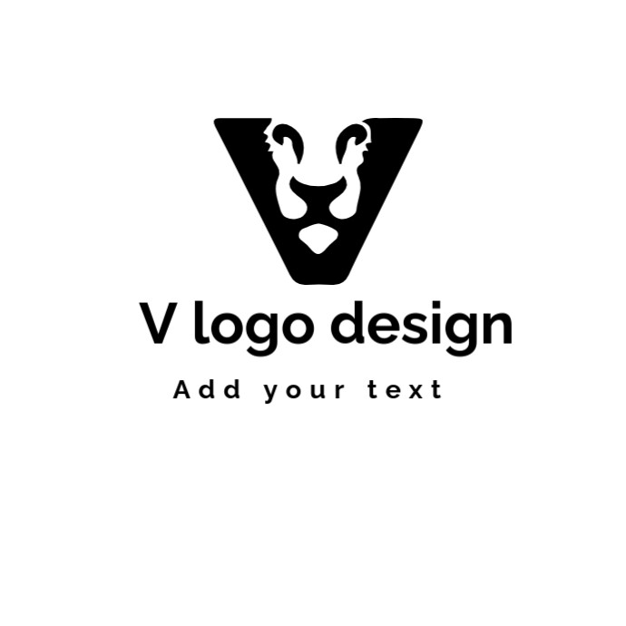 V logo Template | PosterMyWall