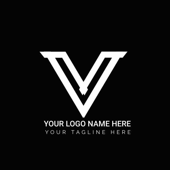 v logo design Template | PosterMyWall