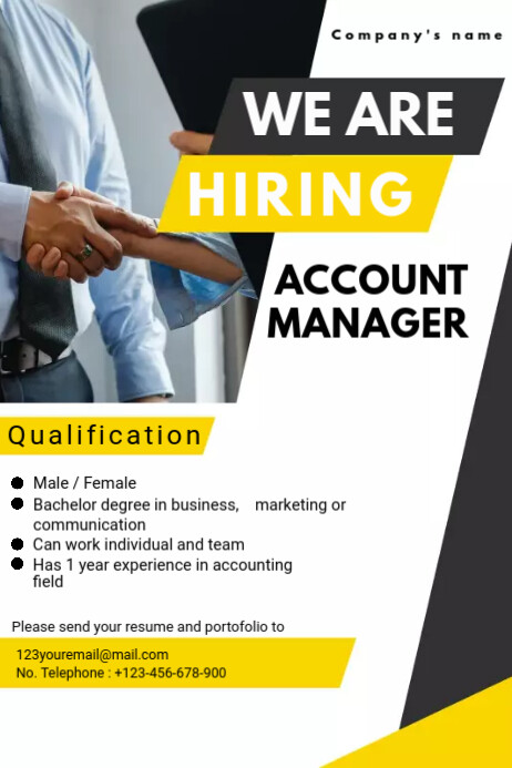 vacancy job Template | PosterMyWall