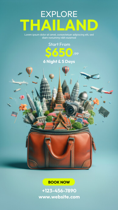Vacation Ad Template | PosterMyWall