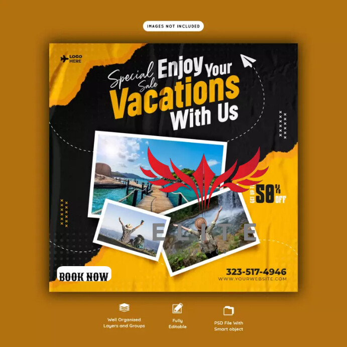 Vacation flyer Template | PosterMyWall