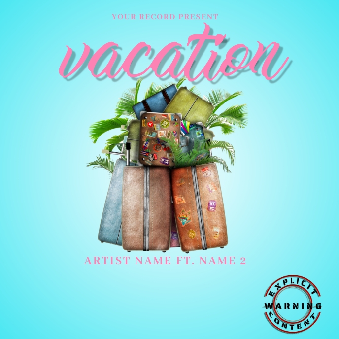 Vacation Mixtape/Album Cover Art | PosterMyWall