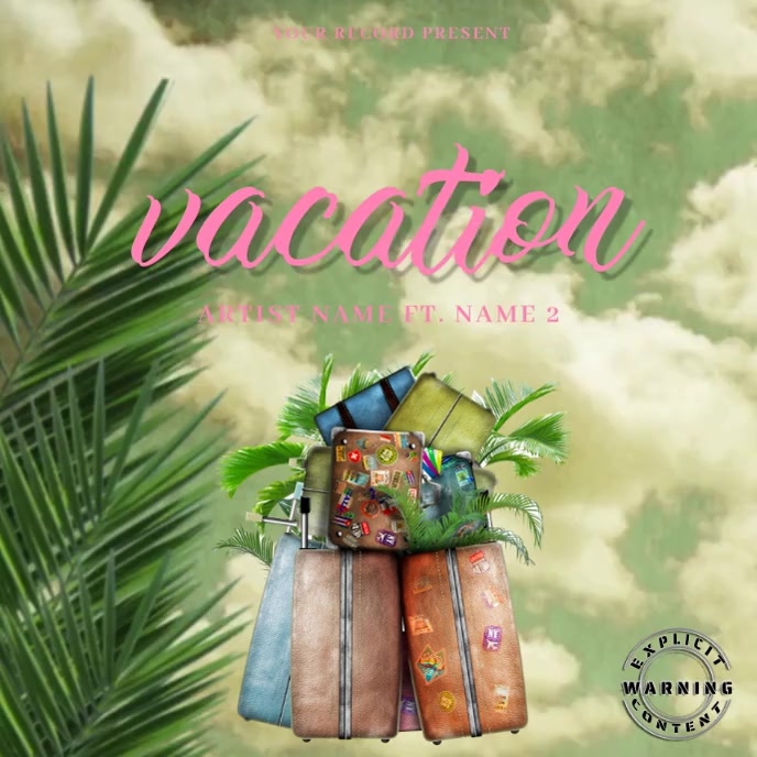 Plantilla de Vacation Mixtape/Album Cover Art | PosterMyWall