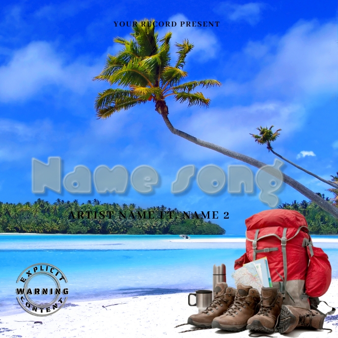 vacation music Mixtape/Album Cover Art Template | PosterMyWall