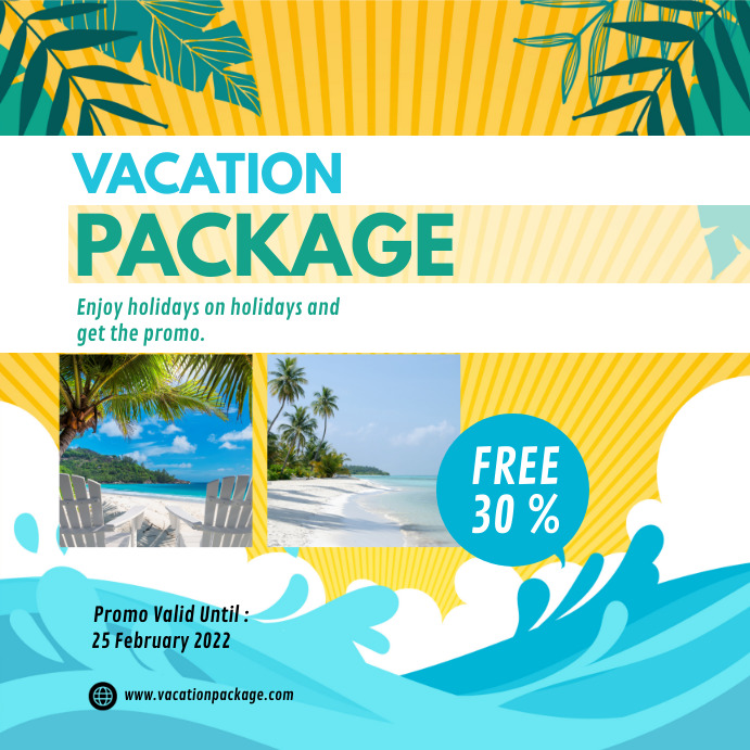Vacation Package Template | PosterMyWall