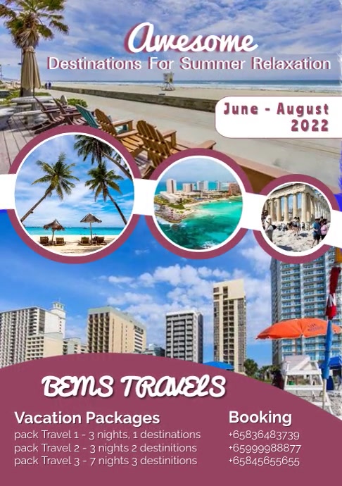 Vacation Travels Flyer Template | PosterMyWall