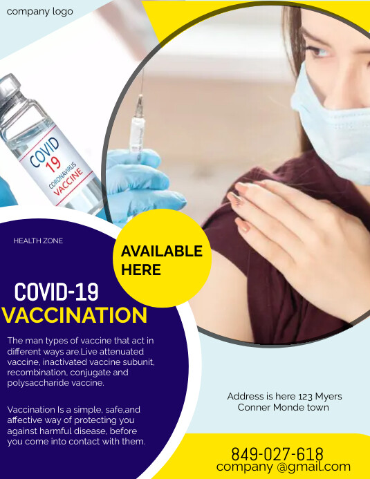 Vaccination Template | PosterMyWall
