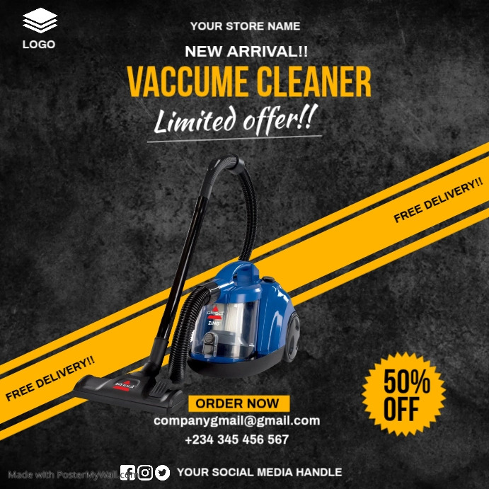 vacuum cleaner Template | PosterMyWall