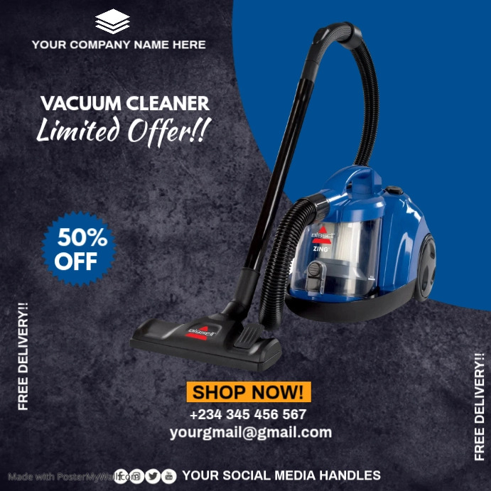 Copy of vacuum cleaner | PosterMyWall