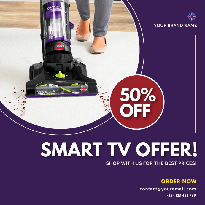 Copy of vacuum cleaner electronics gadgets sale flyer | PosterMyWall