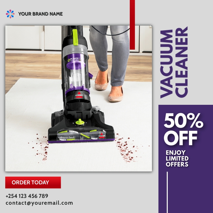 Copy of vacuum cleaner electronics gadgets sale flyer | PosterMyWall