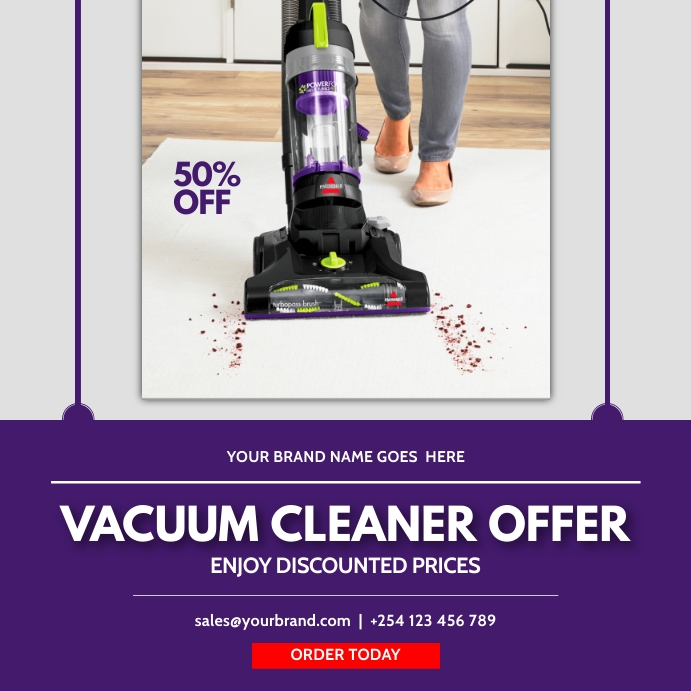 Copy of vacuum cleaner electronics gadgets sale flyer | PosterMyWall
