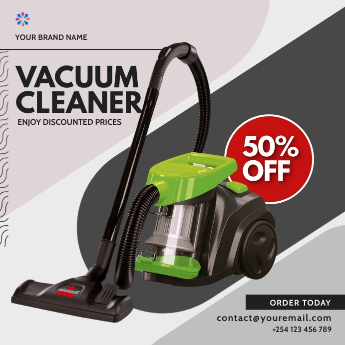 Plantilla de Aspiradora Electrónica Gadgets Venta Folleto | PosterMyWall