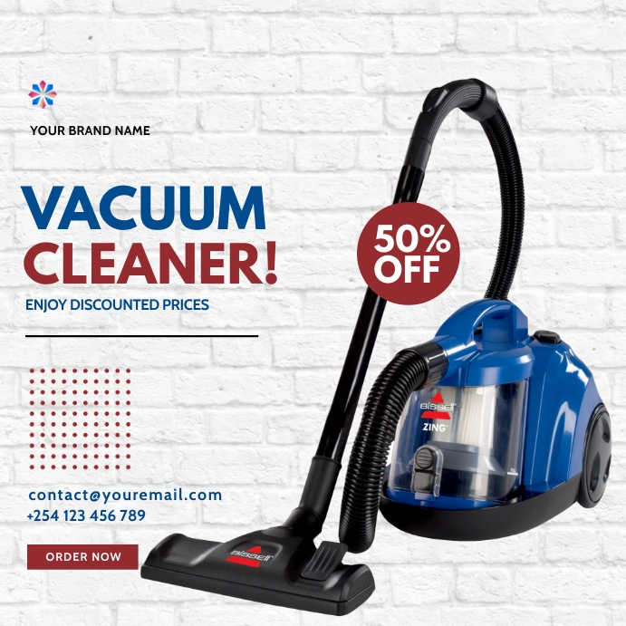 vacuum cleaner electronics gadgets sale flyer Template | PosterMyWall