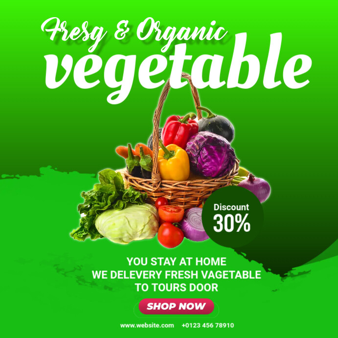 Vagetable Template | PosterMyWall