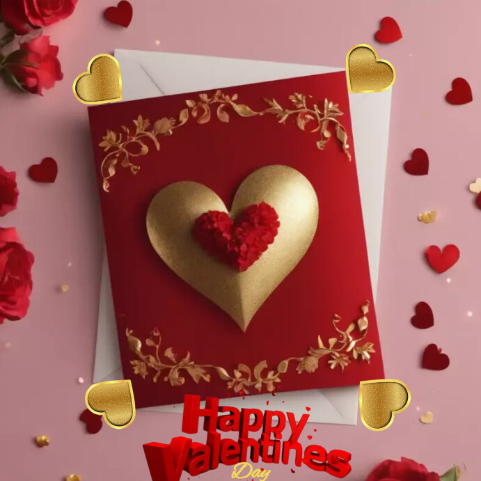 Val day Christmas card template | PosterMyWall