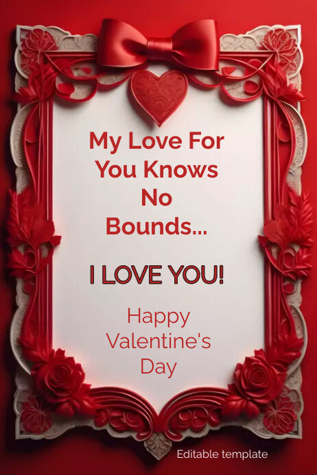 Valentin's Card Template | PosterMyWall