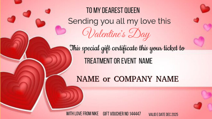 Valentine's day card Template | PosterMyWall