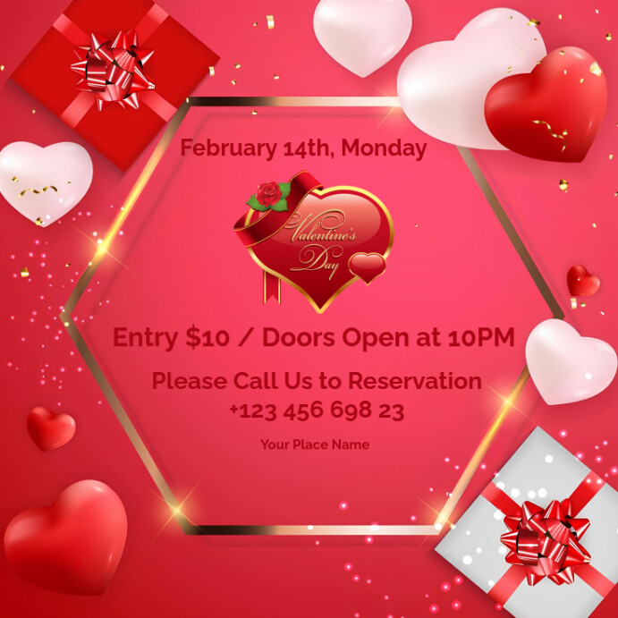 Copy of Valentine's Day Flyer Templates | PosterMyWall