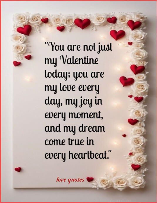 Valentine's day love quotes Template | PosterMyWall