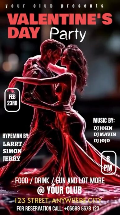 Valentine's day party Template | PosterMyWall